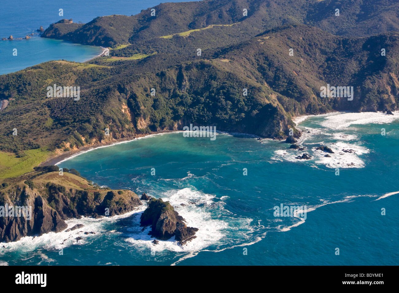 Bay of islands new zealand aerial hi-res stock photography and images ...