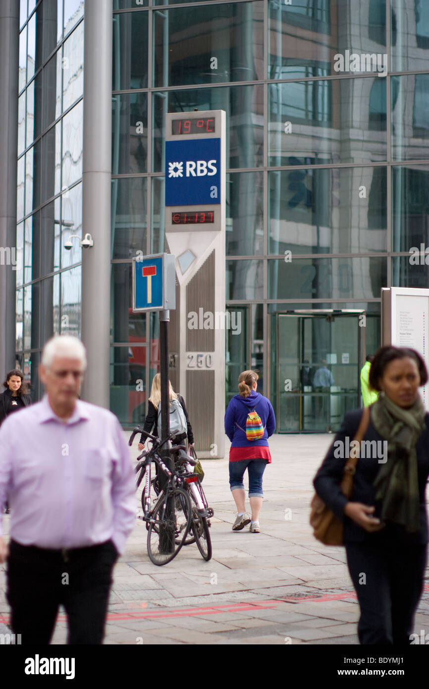 Royal Bank of Scotland, RBS bank headquarters, Bishopsgate, London, UK ...