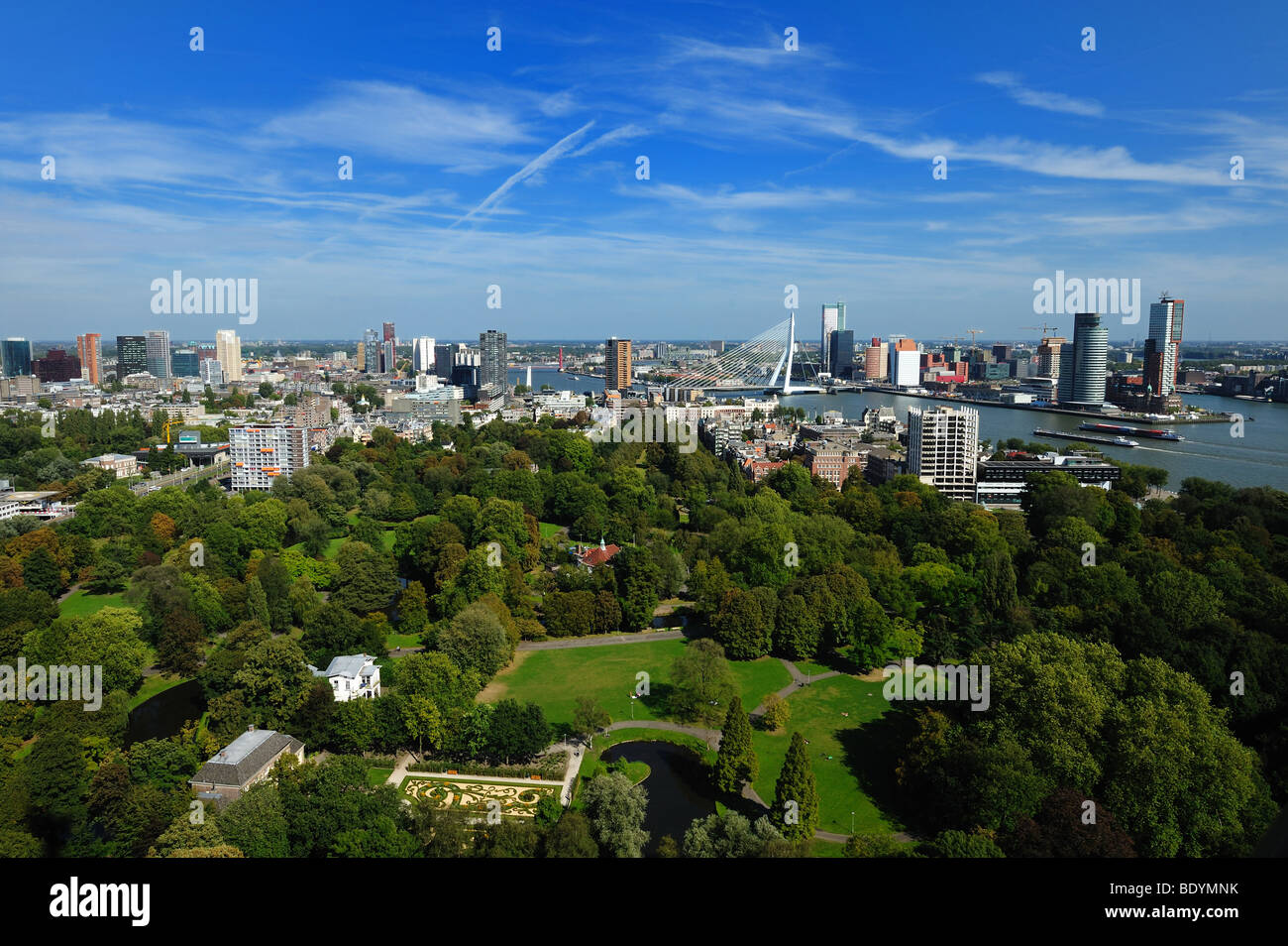 aerial view of Rotterdam in the Netherlands, Europe Stock Photo - Alamy