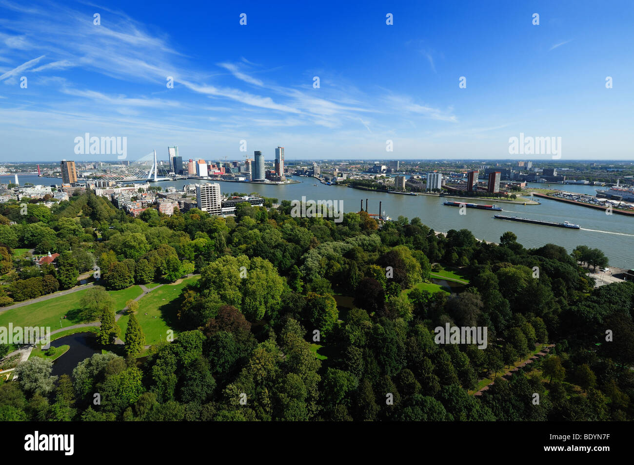 aerial view of Rotterdam in the Netherlands, Europe Stock Photo - Alamy