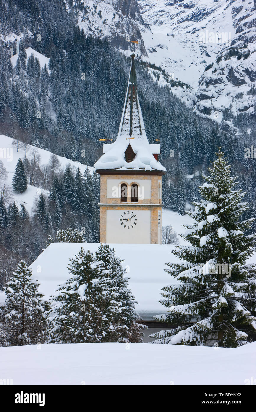 Swiss village church hi-res stock photography and images - Alamy