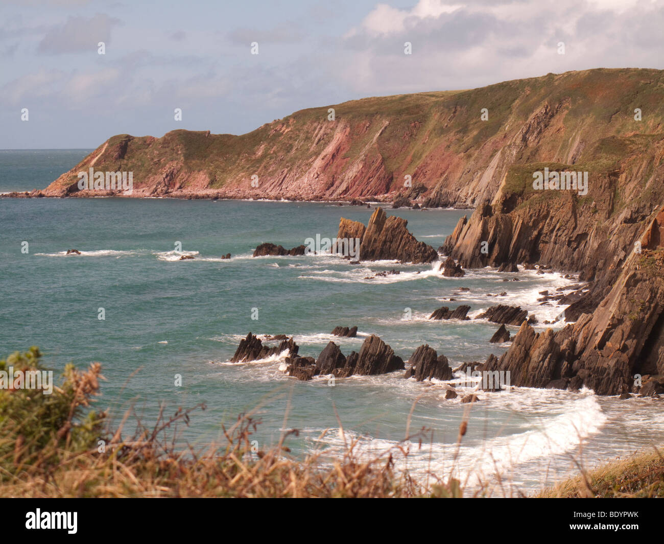 Sea view in Pembrokeshire Stock Photo - Alamy