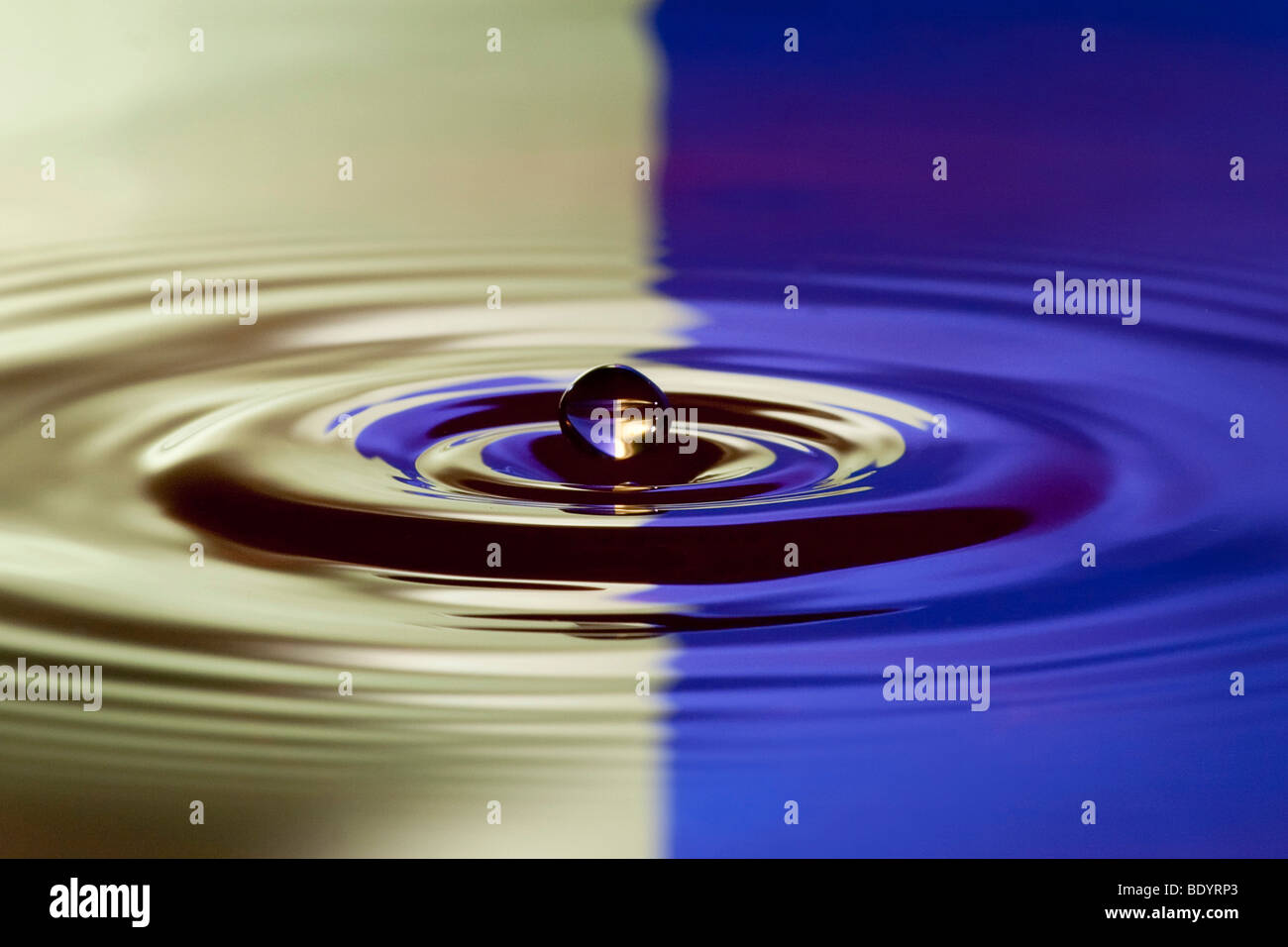Drops of colored water Stock Photo - Alamy