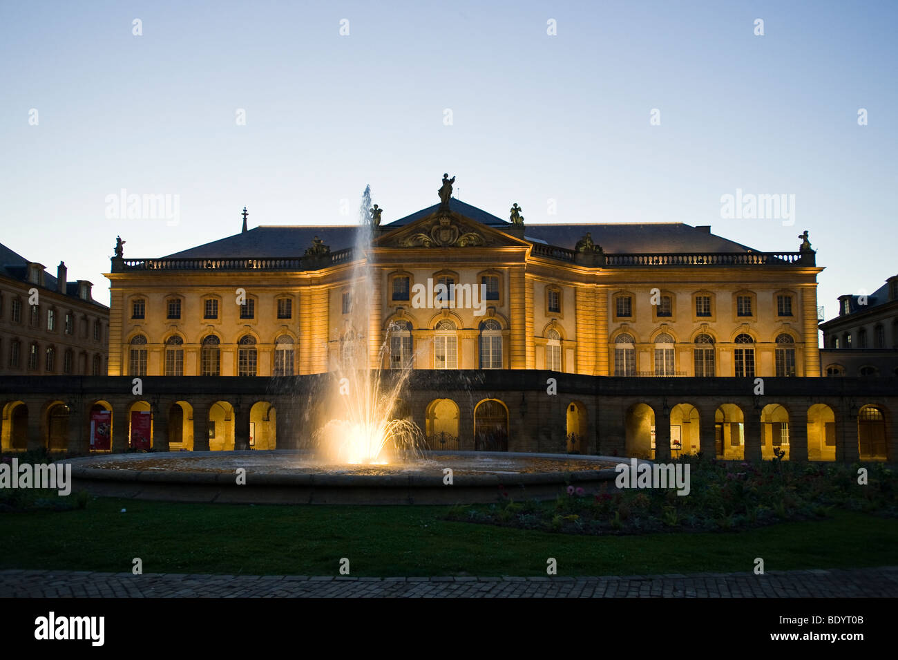 Place de la Comedie, Opera House, Metz, Lorraine, France, Europe Stock ...