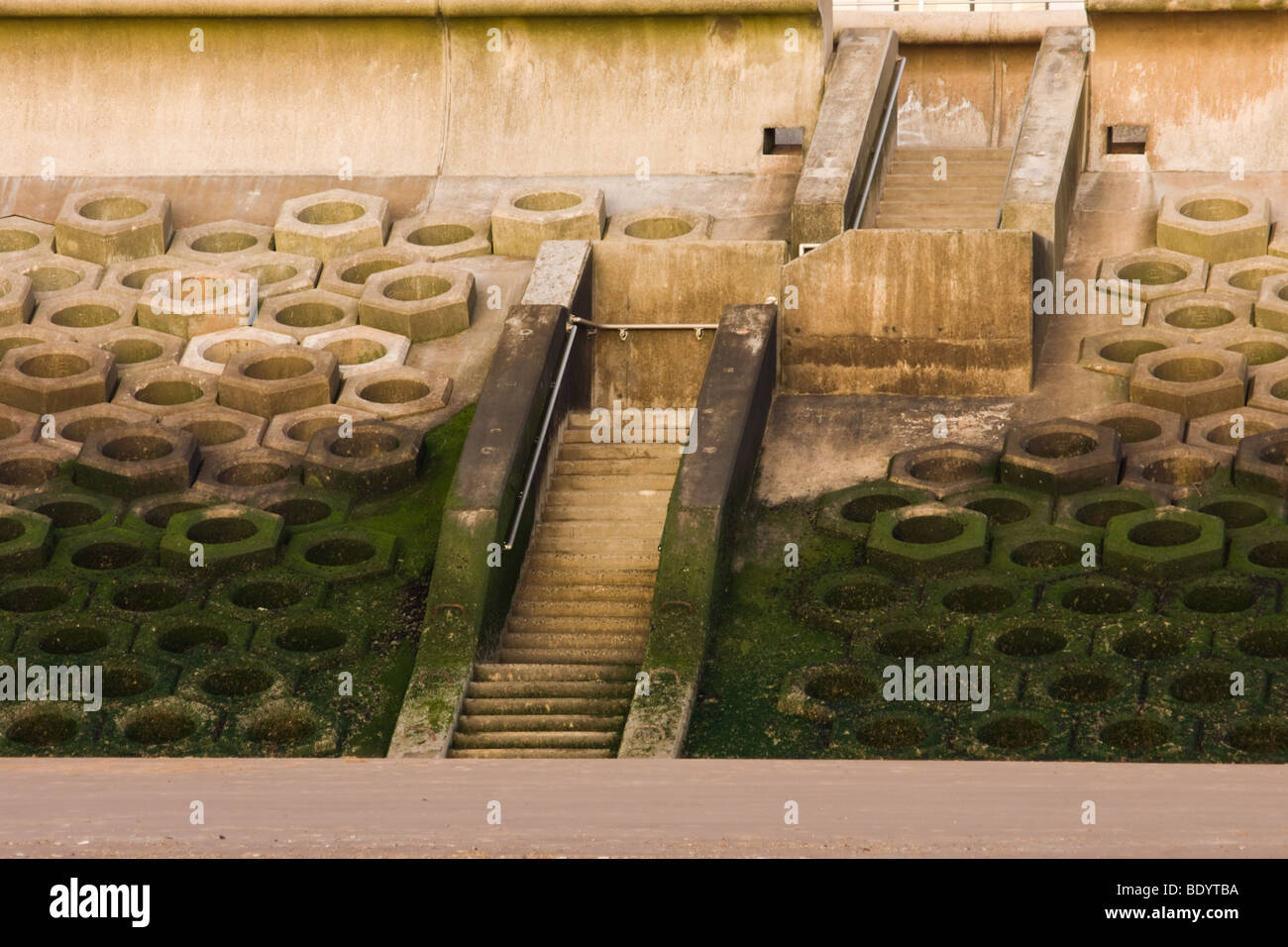 Blackpool south promenade sea wall Stock Photo - Alamy