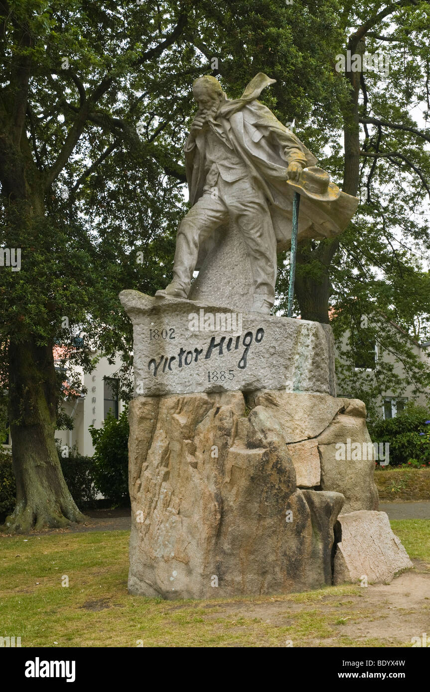 dh Candie Park ST PETER PORT GUERNSEY Victor Hugos statue Candie Park ...