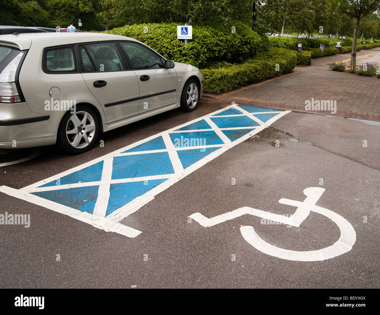 Disabled parking spaces hi-res stock photography and images - Alamy
