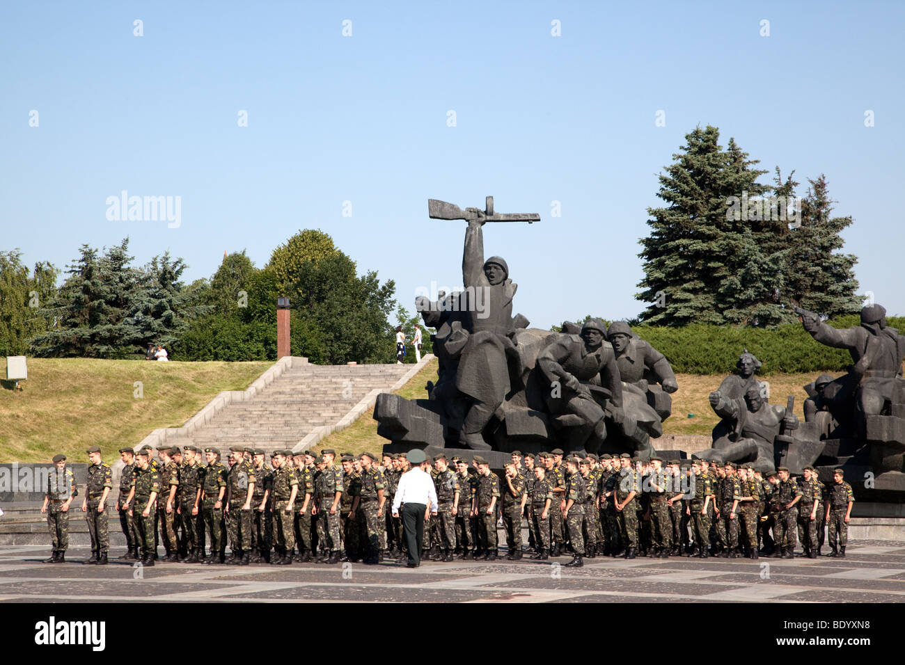 Soviet era heroic statue kiev hi-res stock photography and images - Alamy