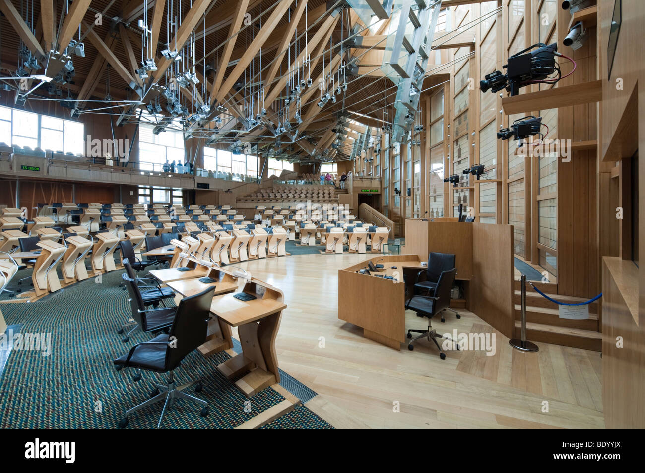 Scottish parliament debating chamber hi-res stock photography and ...