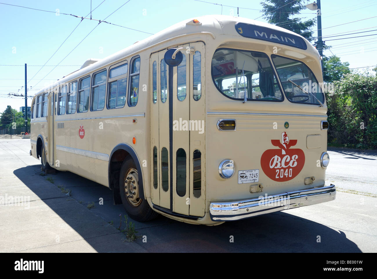 Canadian Vintage Brill trolley Bus Stock Photo - Alamy