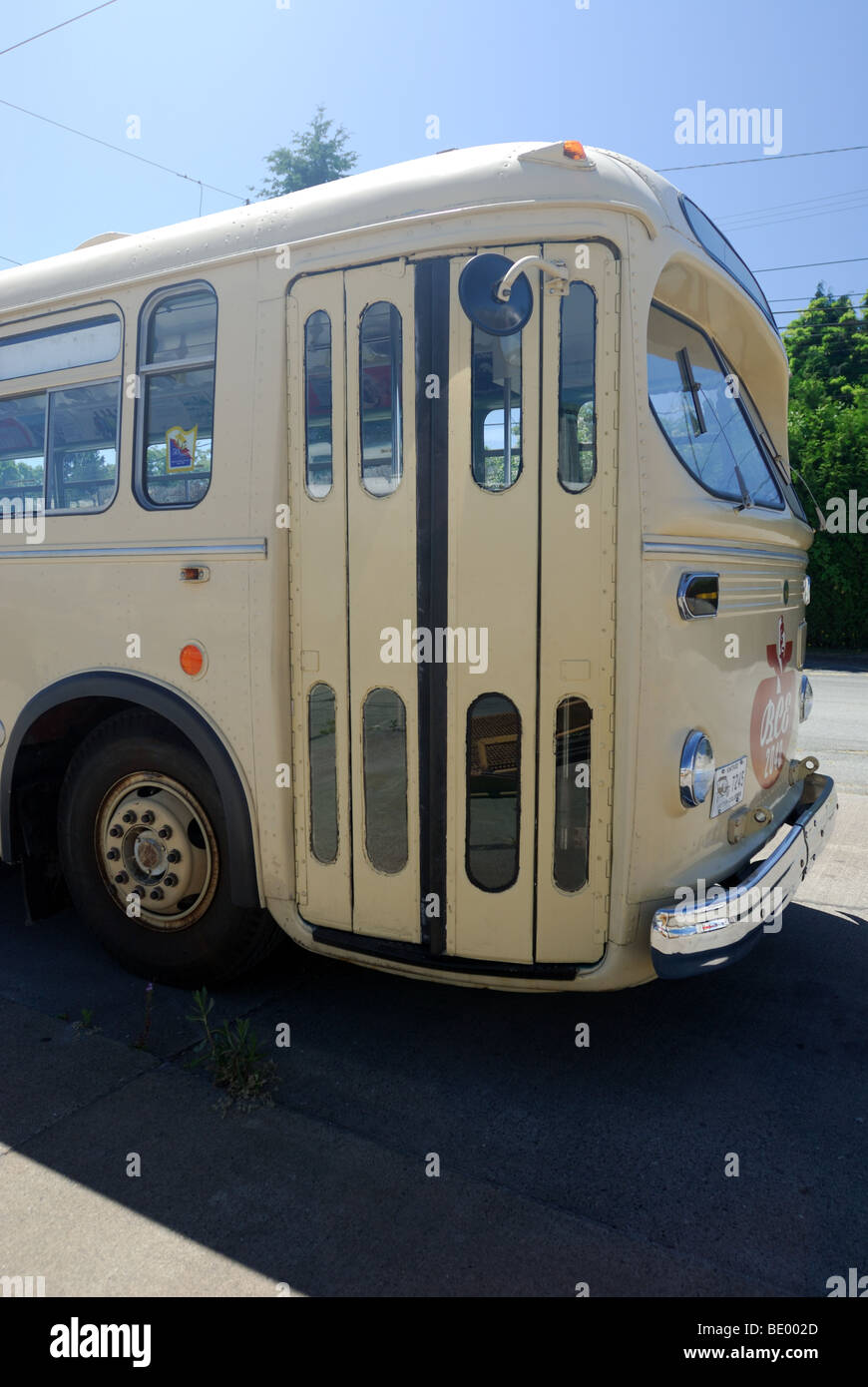Doors of Canadian Vintage Brill trolley Bus Stock Photo - Alamy
