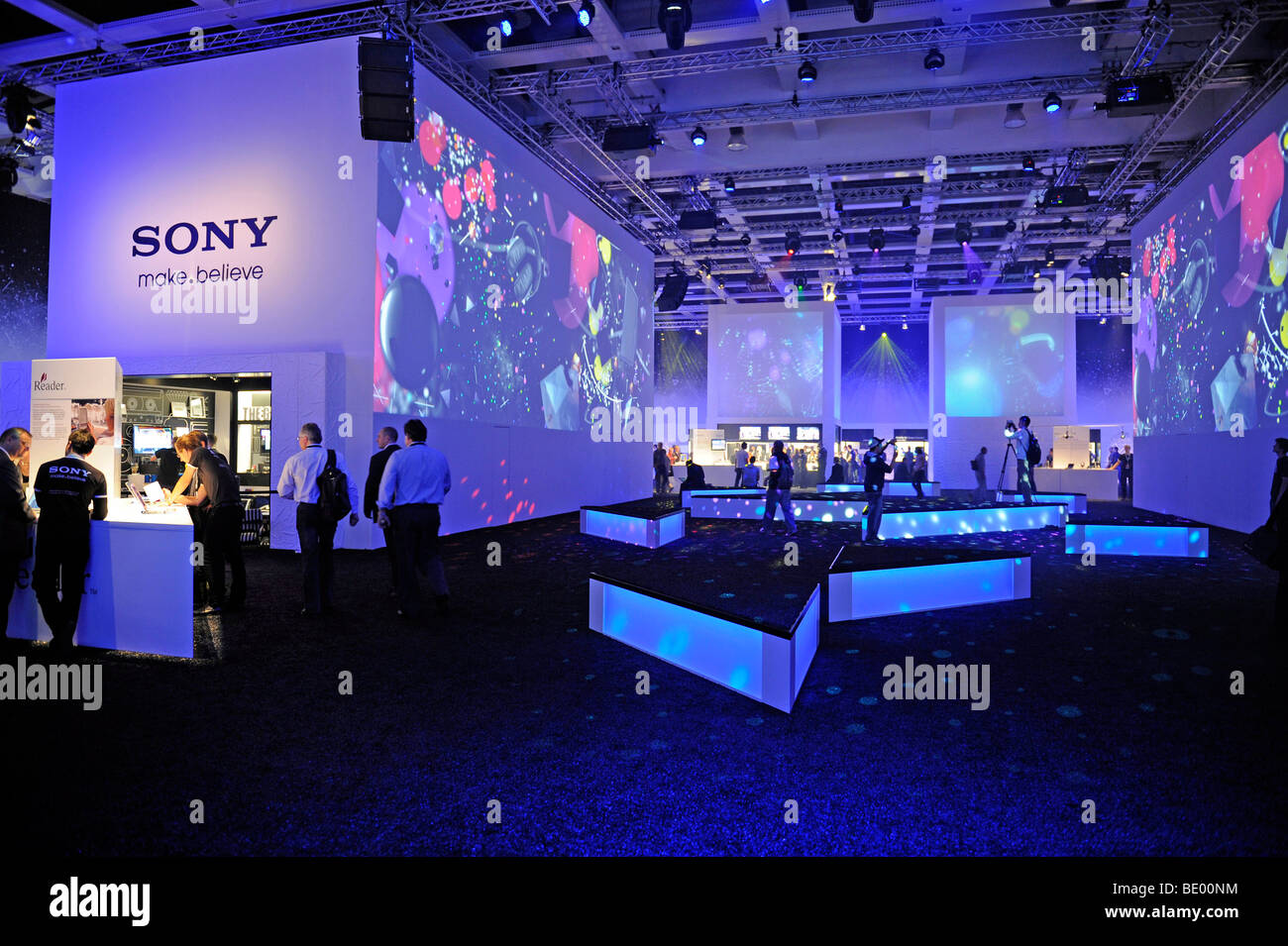 Exhibition hall of Sony at the IFA Internationale Funkaustellung consumer electronics fair 2009 ...