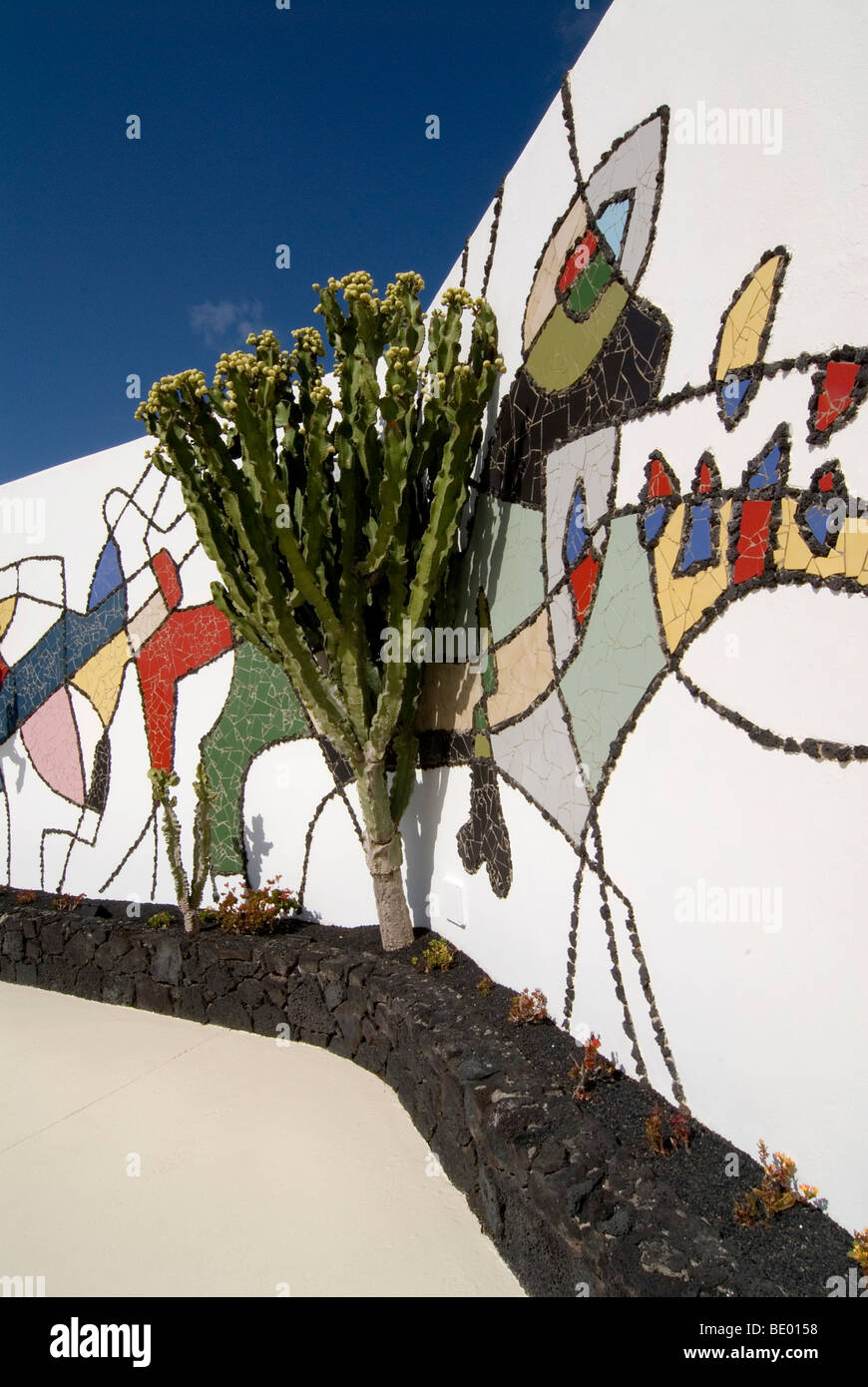 Murals, Fundación César Manrique, former home of artist César Manrique ...