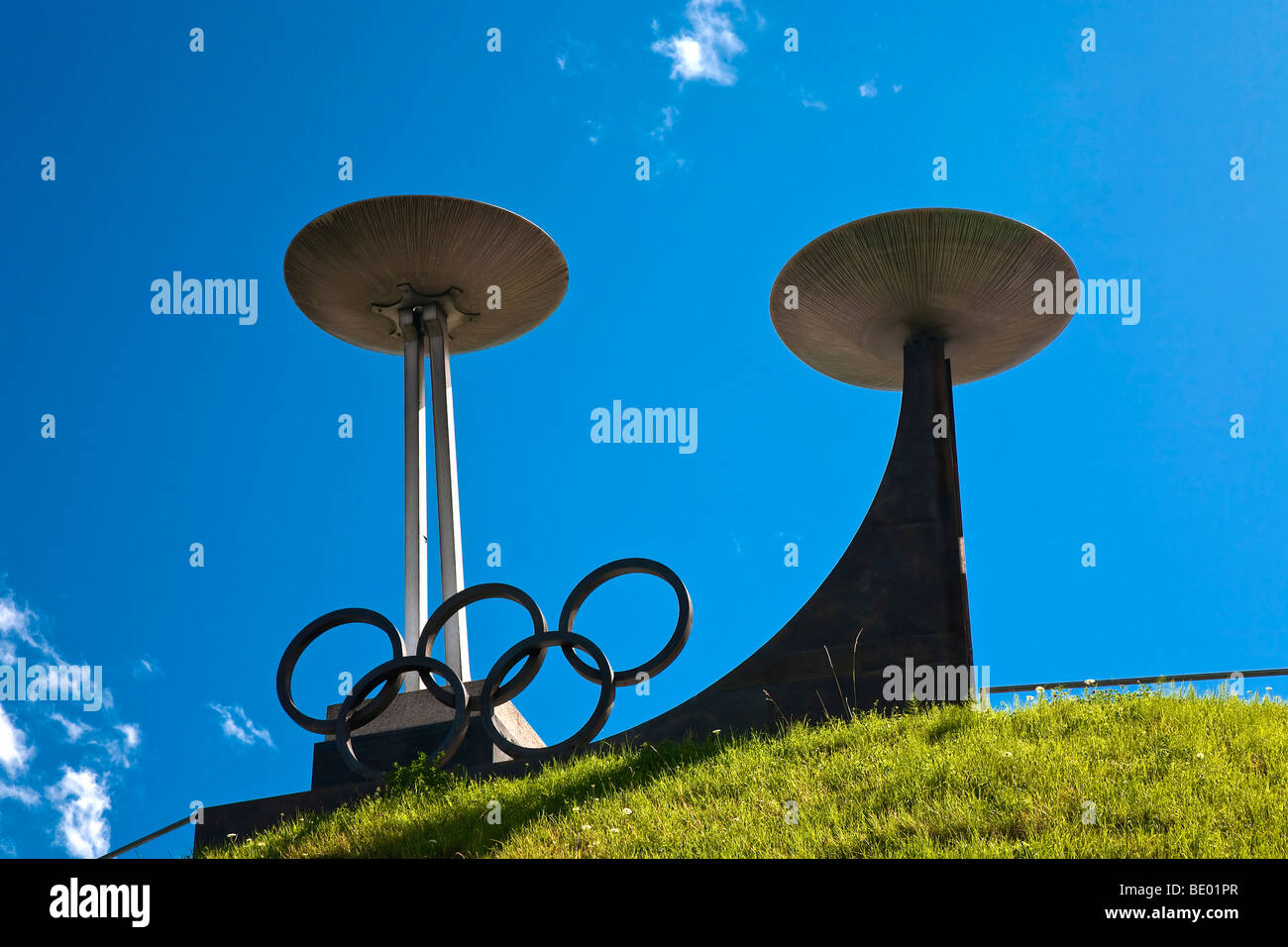 Olympic rings fire hi-res stock photography and images - Alamy
