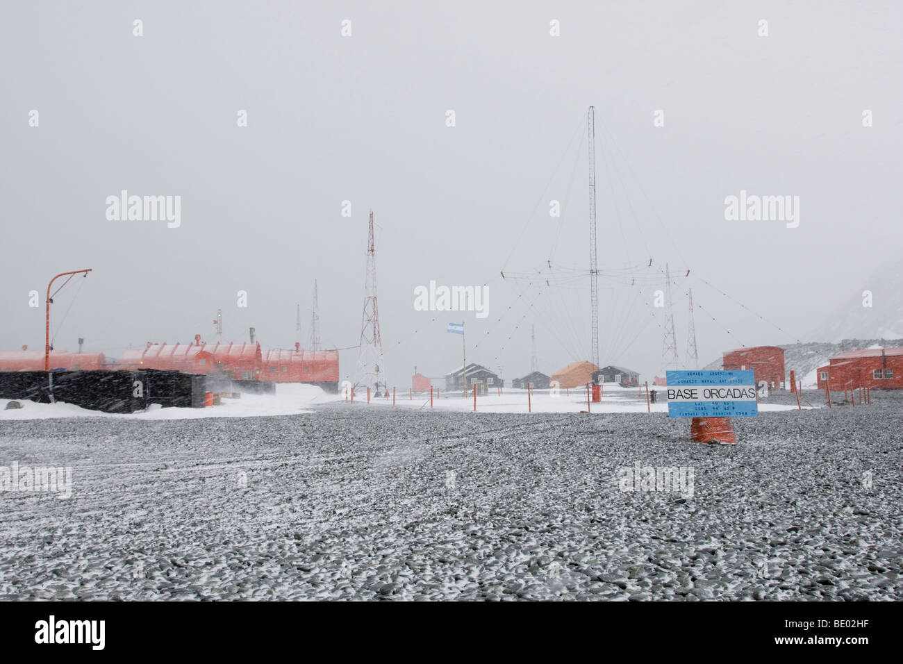 Base Orcadas Argentinian research station and military base Antarctica ...