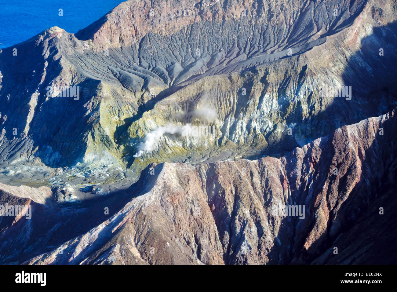 Steaming fumarole, Whakaari White Island, Bay of Plenty, New Zealand ...