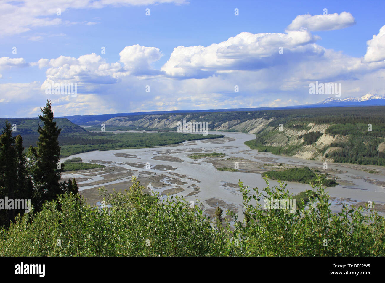 View of Chitina river, Alaska, Wrangell - St. Elias National Park Stock ...