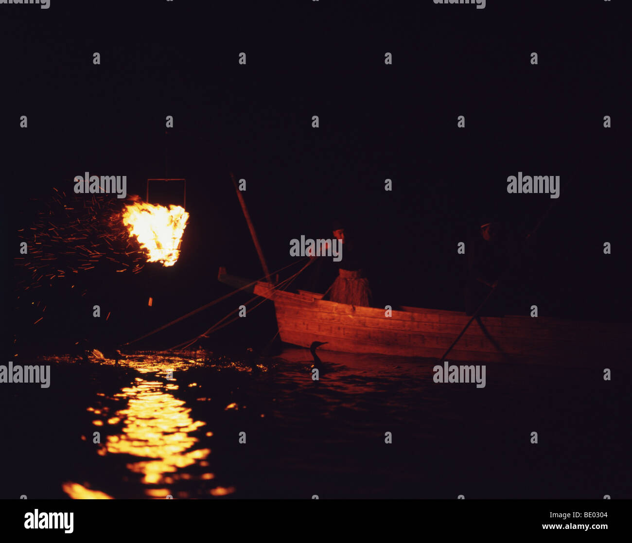 Ukai - fishing with cormorants Arashiyama, Kyoto, Japan Stock Photo - Alamy