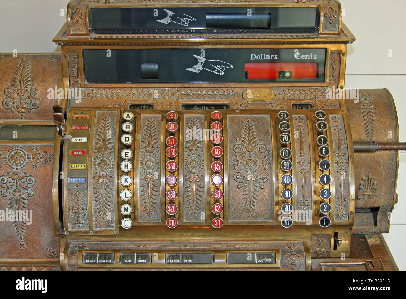 Cassa cashier register inside museum at old copper mine, Alaska ...
