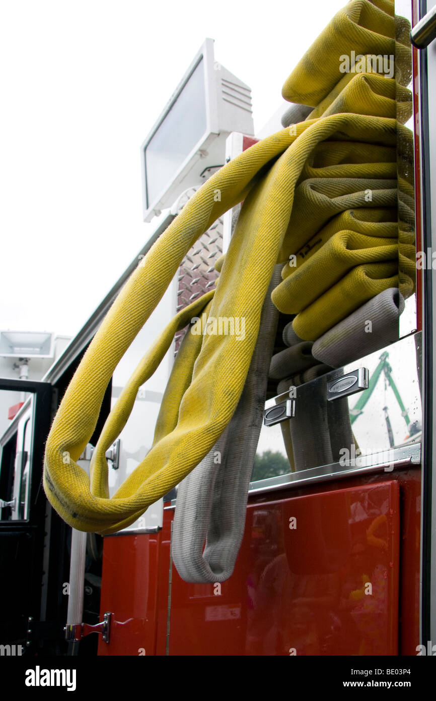 Fire truck hose hi-res stock photography and images - Alamy