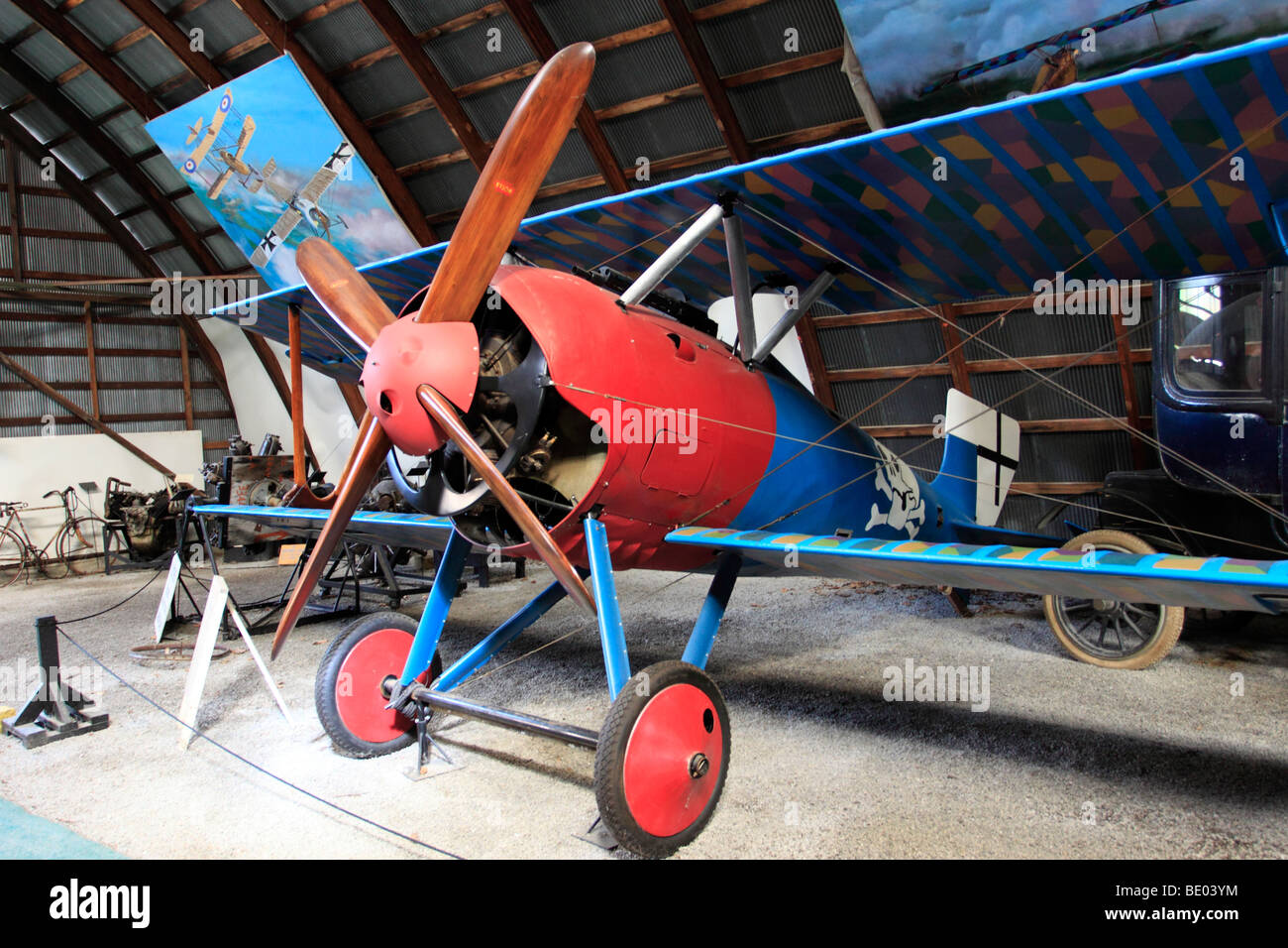 Replica 1918 Siemens-Schuckert D.III biplane on display at the historic ...