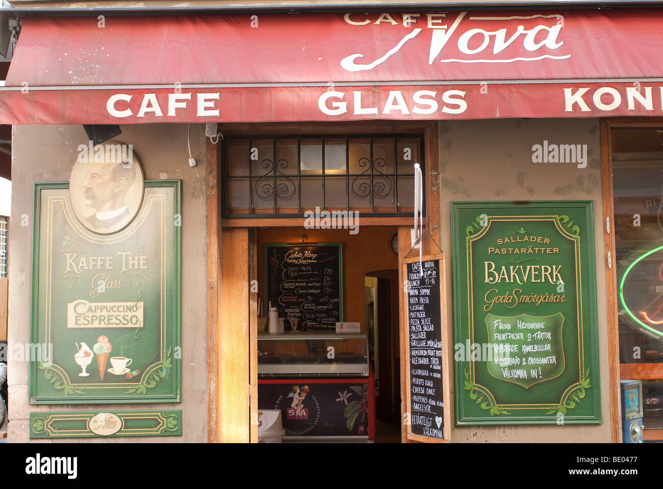cafe nova is a old coffeehouse in the old town of stockholm Stock Photo ...