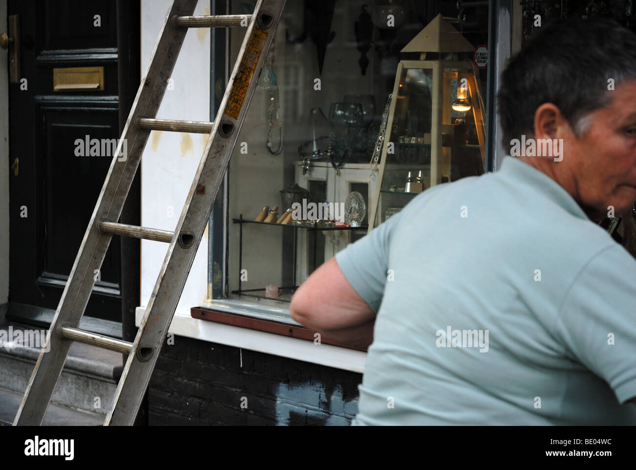 Walking under ladder superstition hi-res stock photography and images ...