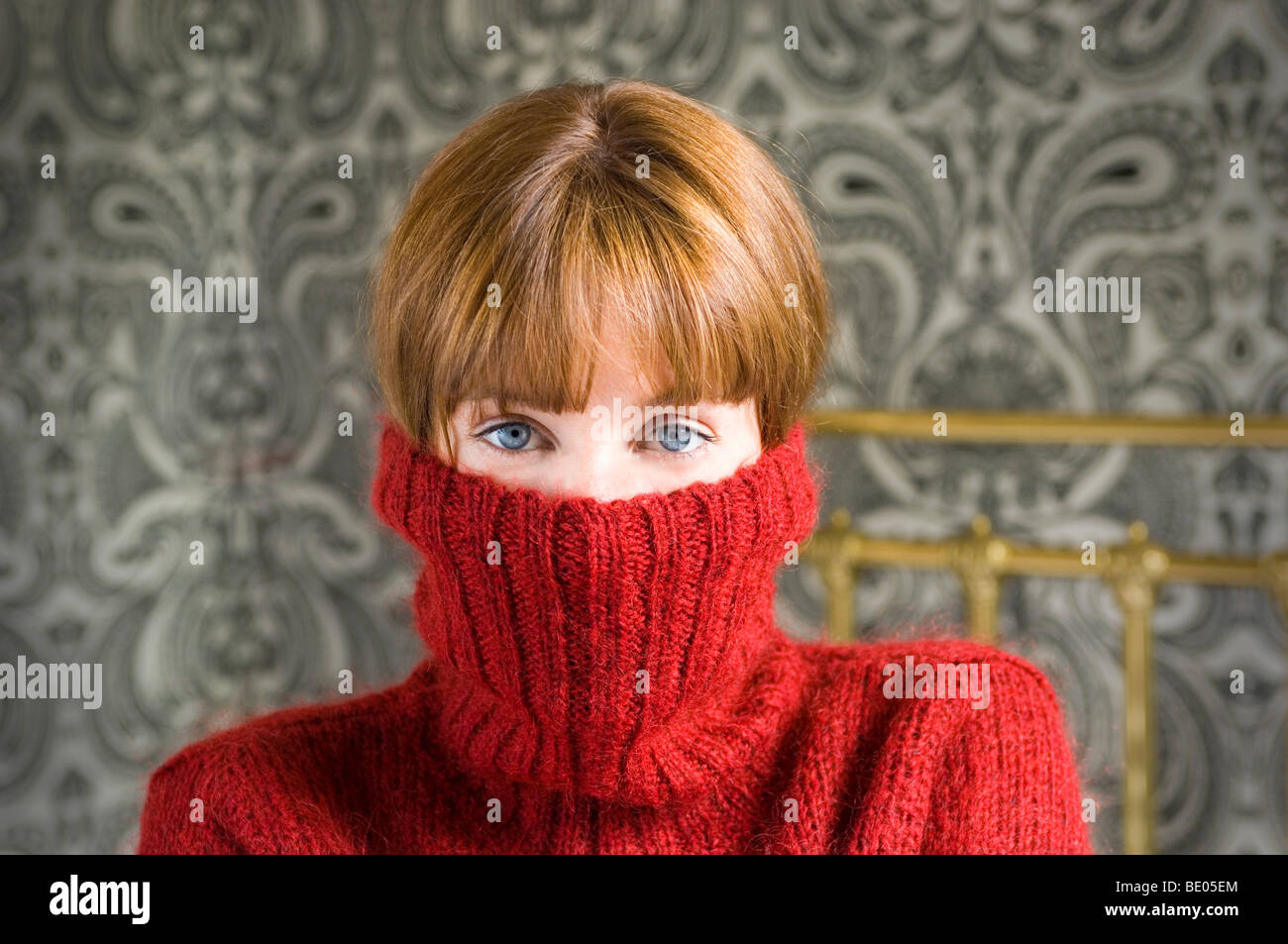 Turtleneck pulled over head hi-res stock photography and images - Alamy
