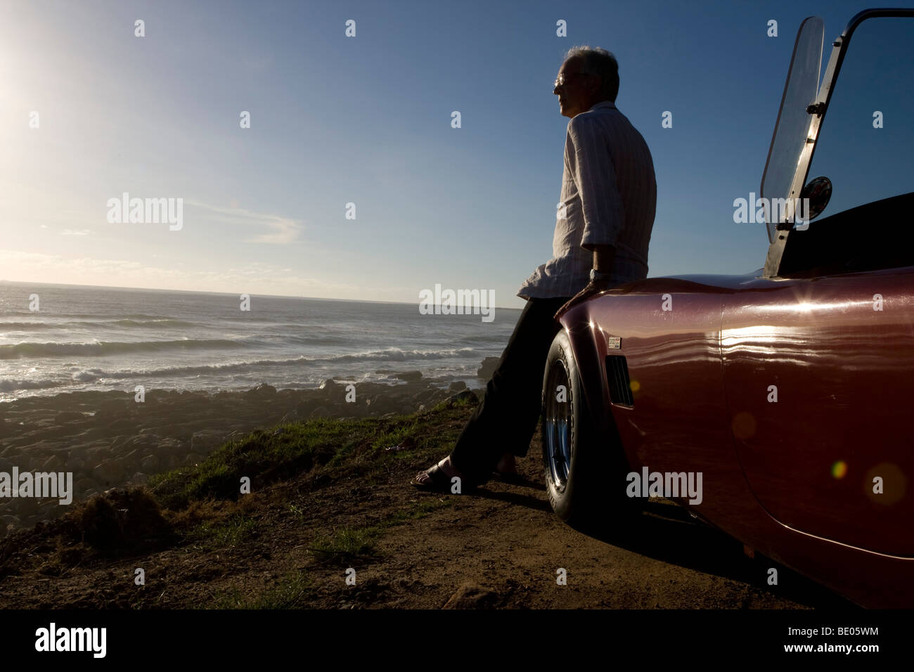 Sunset from car hi-res stock photography and images - Alamy