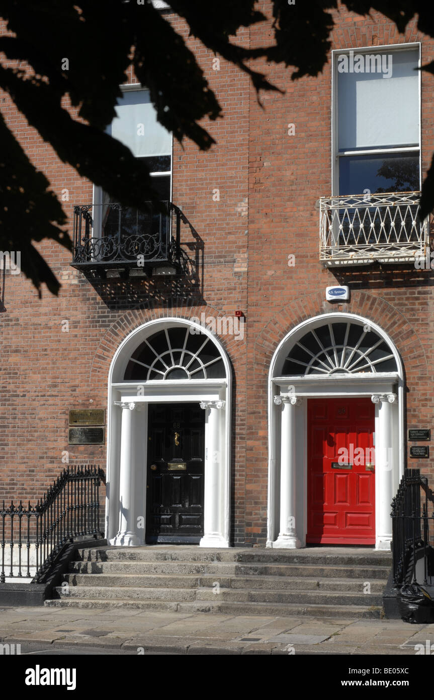 Georgian Doorways Fitzwilliam Square Dublin Ireland Stock Photo - Alamy