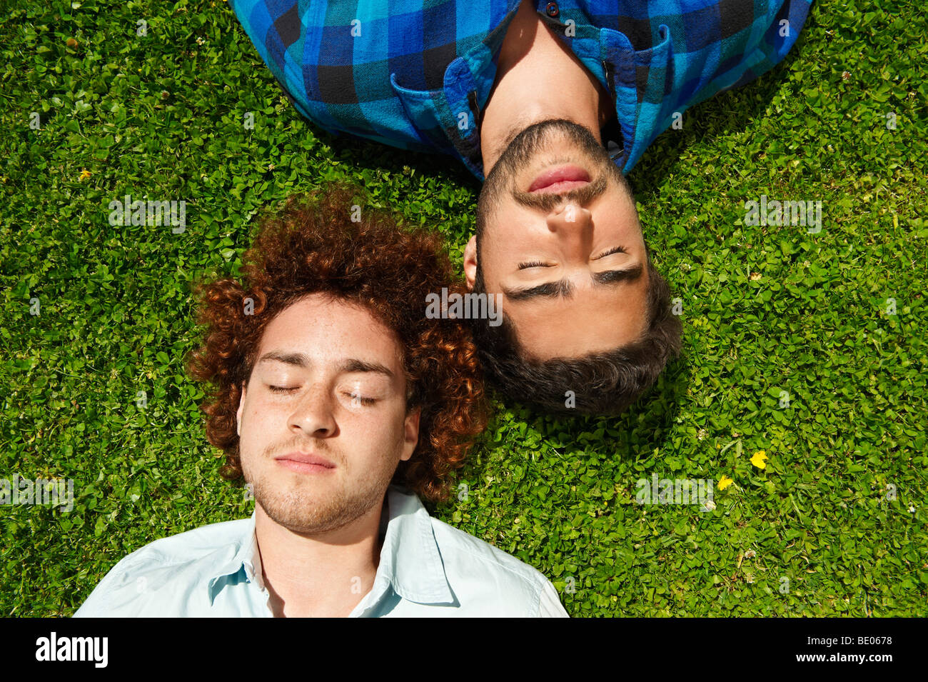 Two men sleeping together hi-res stock photography and images - Alamy