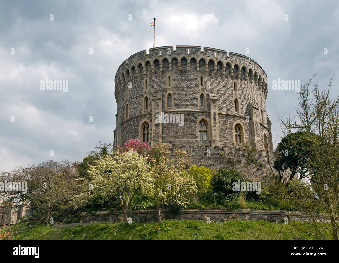 The Round Tower, Windsor Castle, Berkshire, England Stock Photo - Alamy