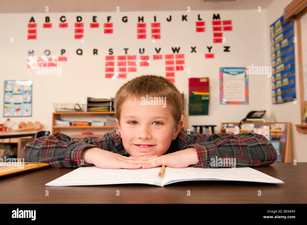 Portrait of Elementary School Student Stock Photo - Alamy