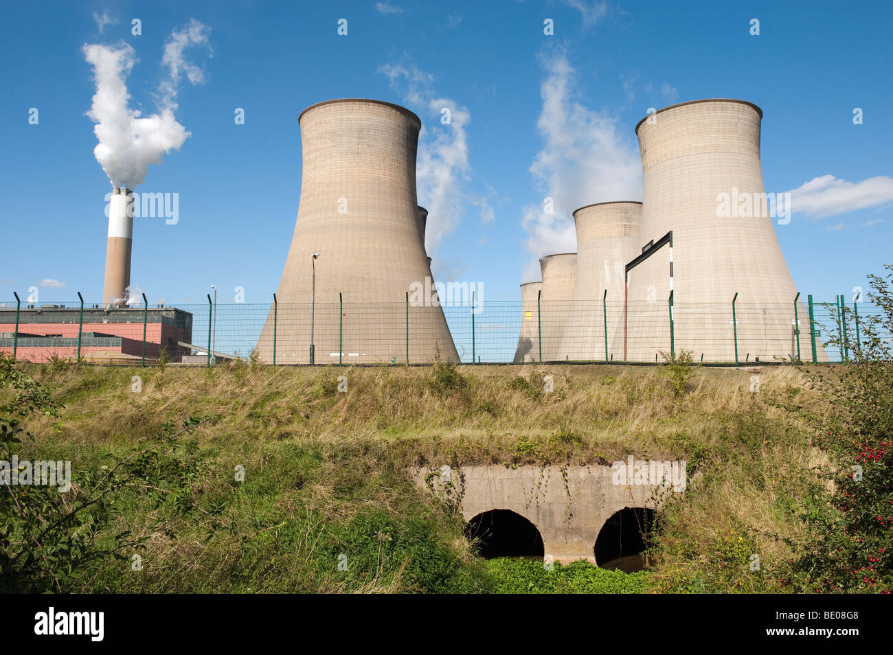 Cooling towers fence hi-res stock photography and images - Alamy