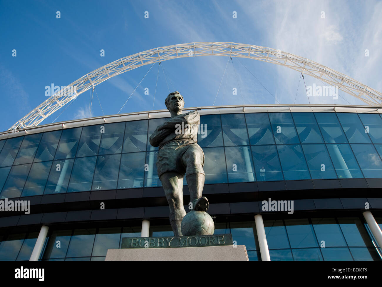 The Bobby Moore statue at Wembley stadium in London England Stock Photo ...