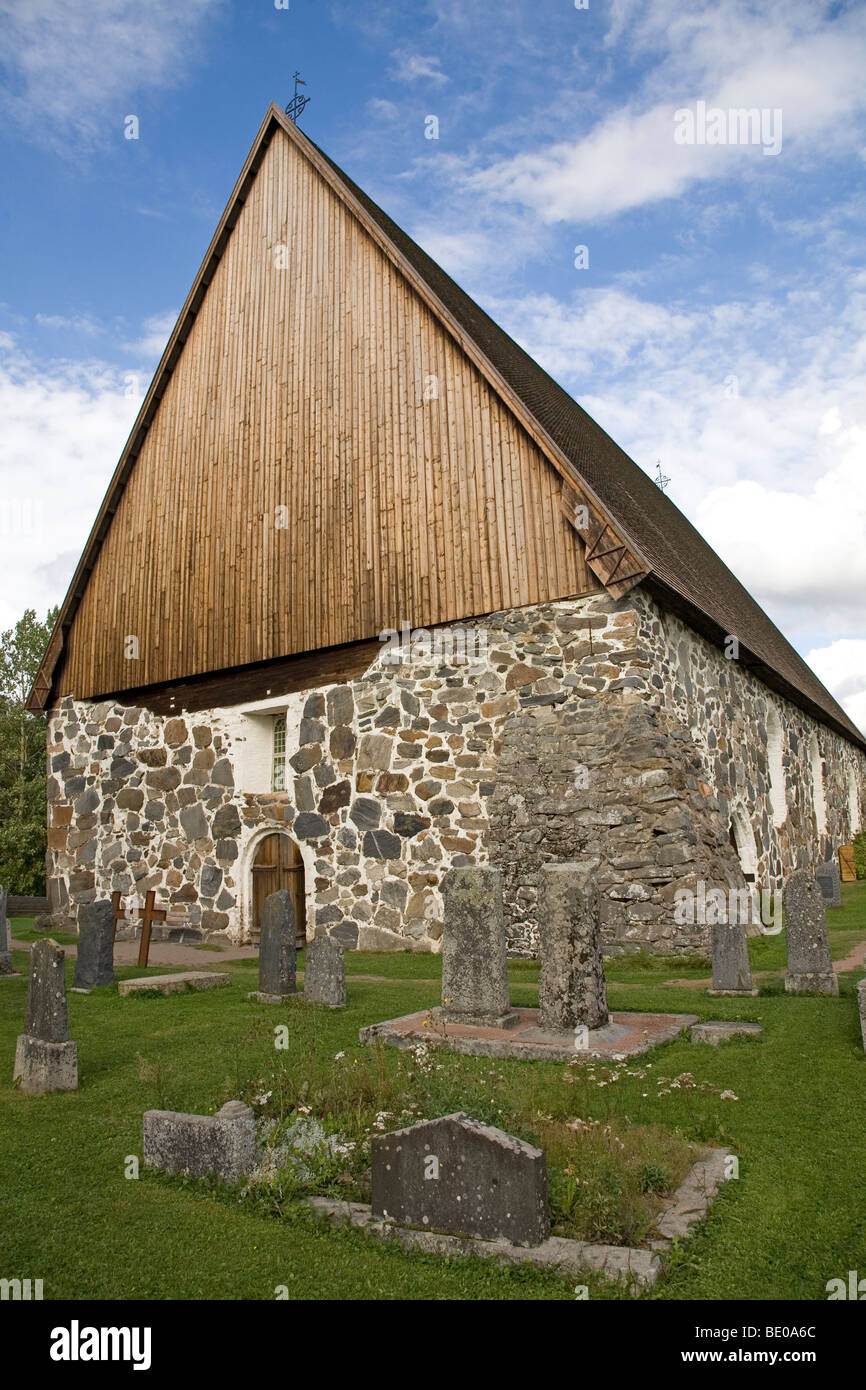 Sastamala Medieval Church in rural Finland. The simple but elegant ...