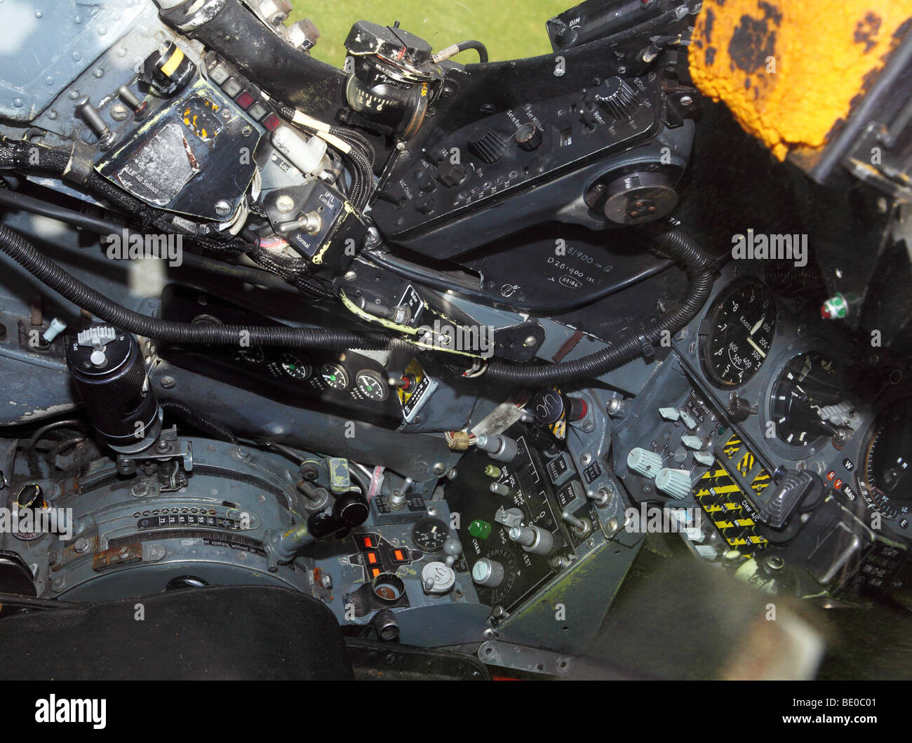 Interior of a Hawker Harrier cockpit Stock Photo - Alamy