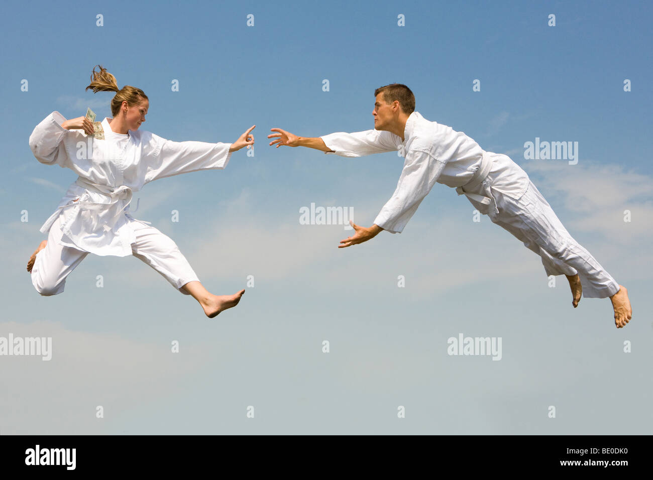 Flying Karate Kick Female