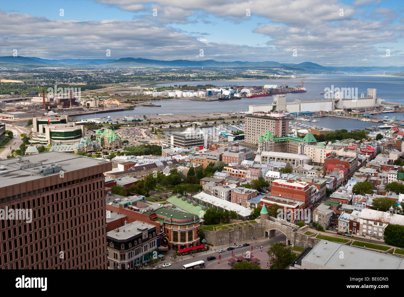 Old quebec aerial hi-res stock photography and images - Alamy