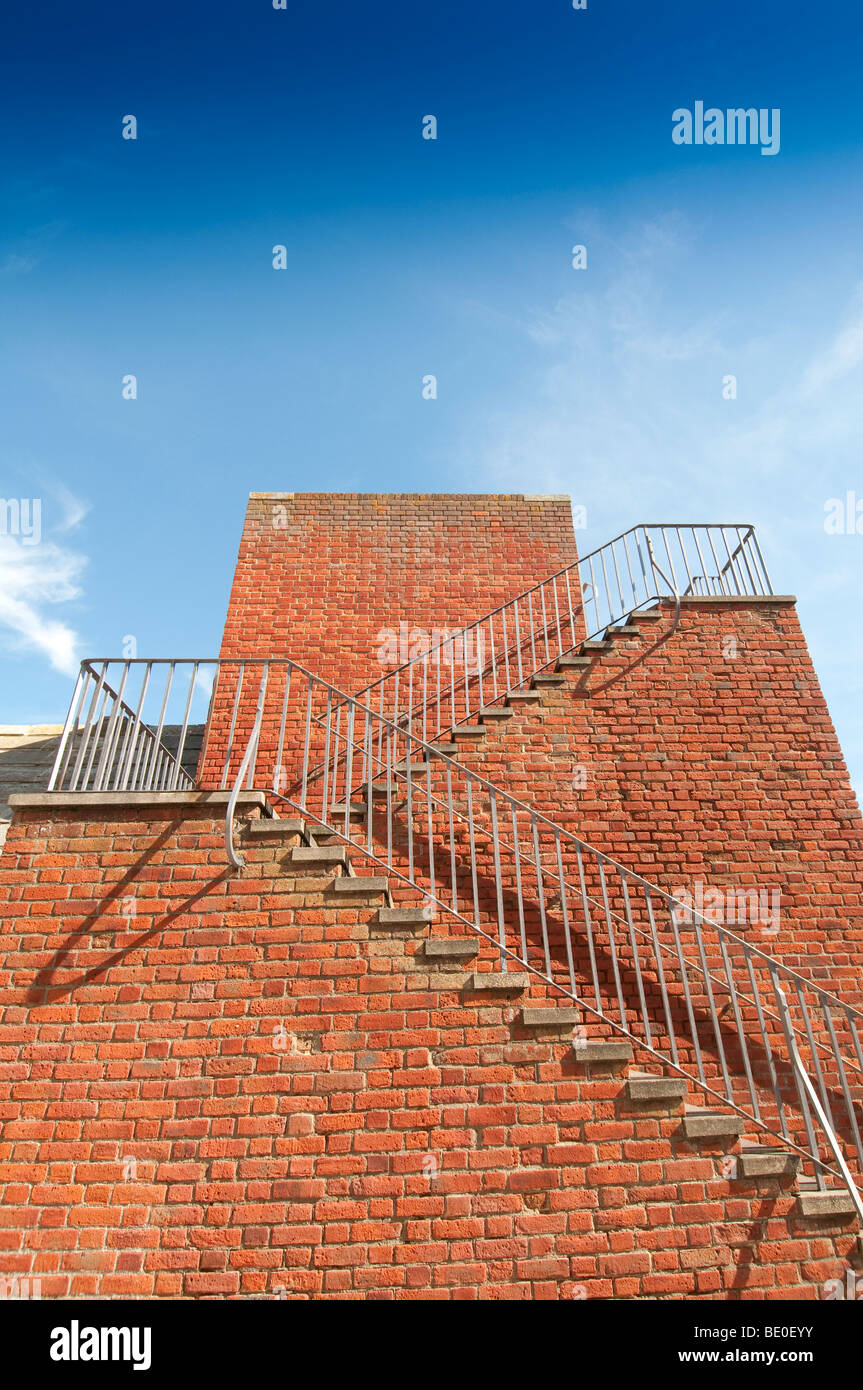 Brick staircase hi-res stock photography and images - Alamy