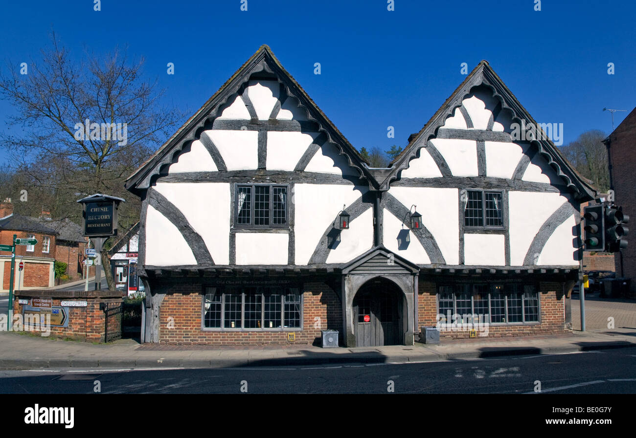 Chesil Rectory Restaurant, Winchester, Hampshire, England Stock Photo ...