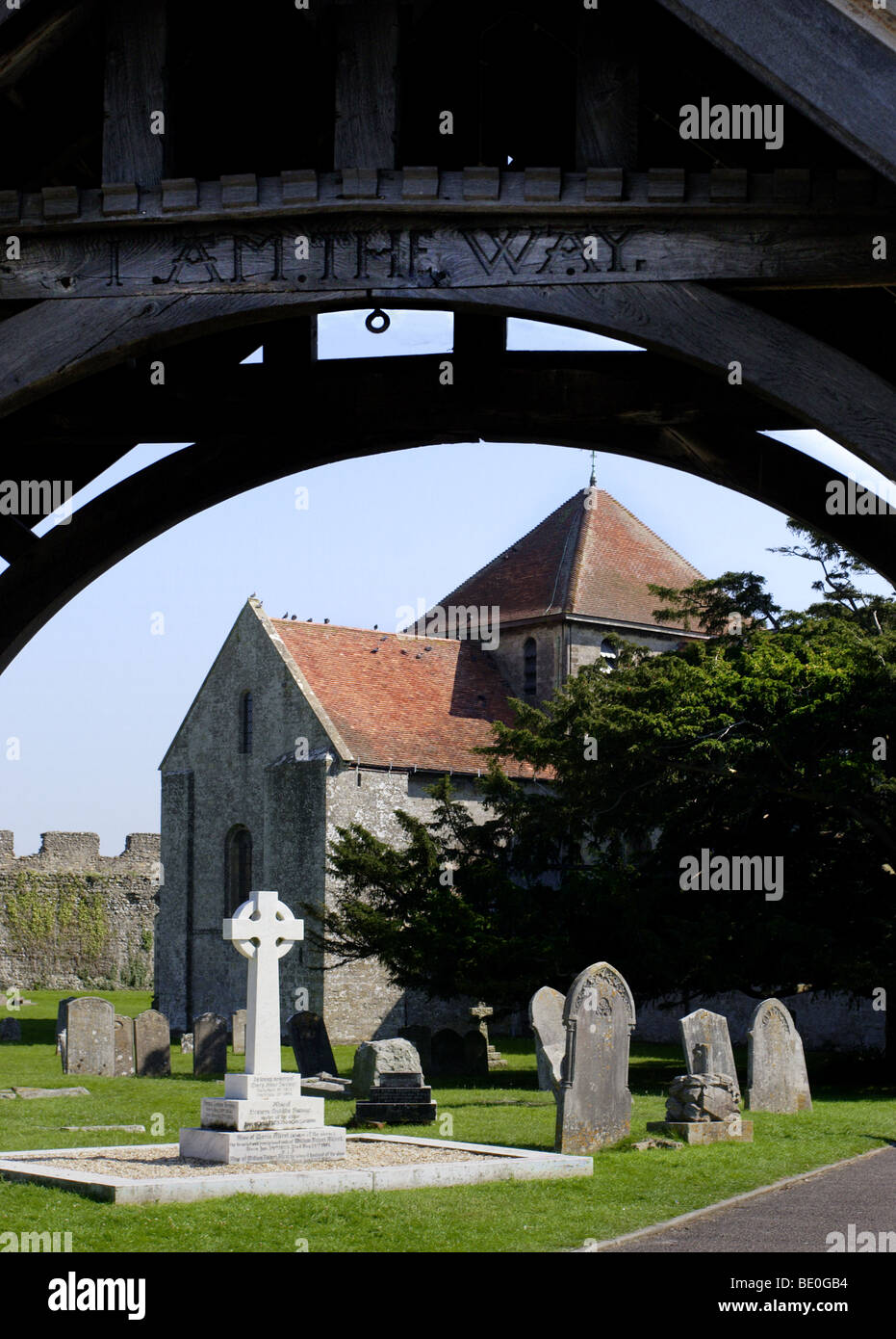 Church saint mary portchester castle hi-res stock photography and ...