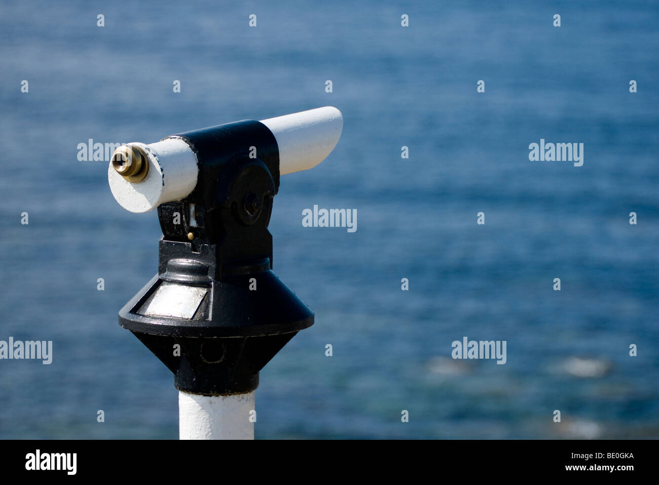 Cornwall telescope sea view hi-res stock photography and images - Alamy