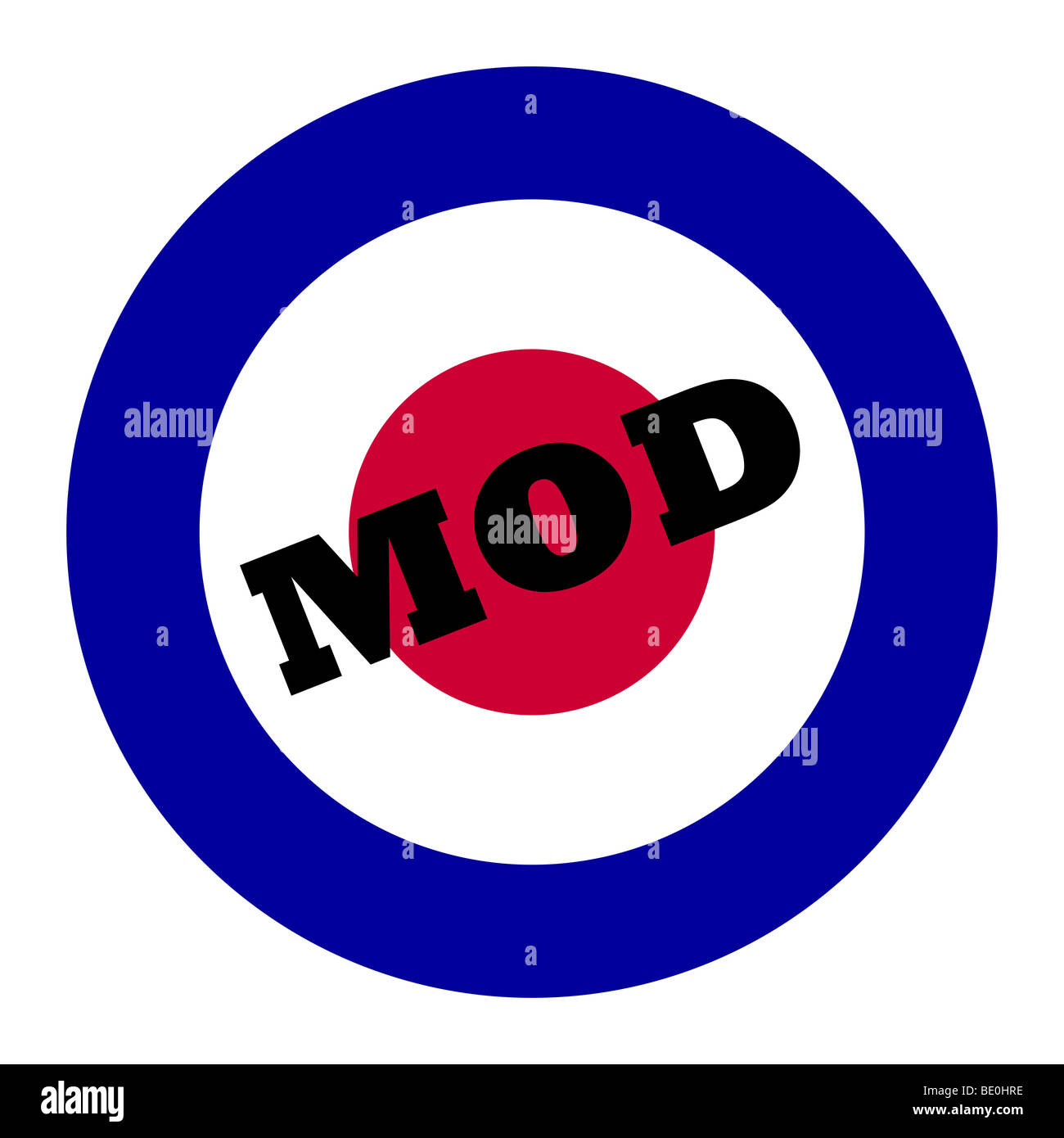 British Royal Air Force roundel, also used as symbol of mod music Stock ...