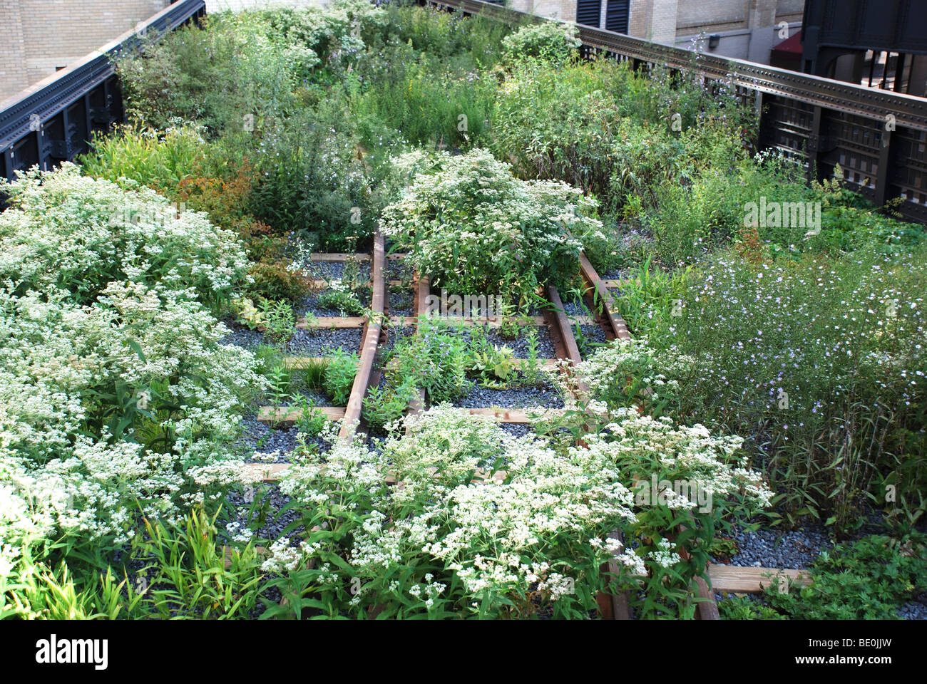 Old converted railroad spur converted into garden park leading to ...