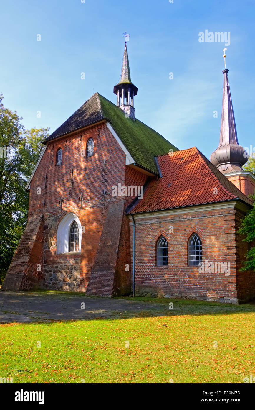 Historic St. Katharinenkirche church in Probsteierhagen, provost, Kreis ...