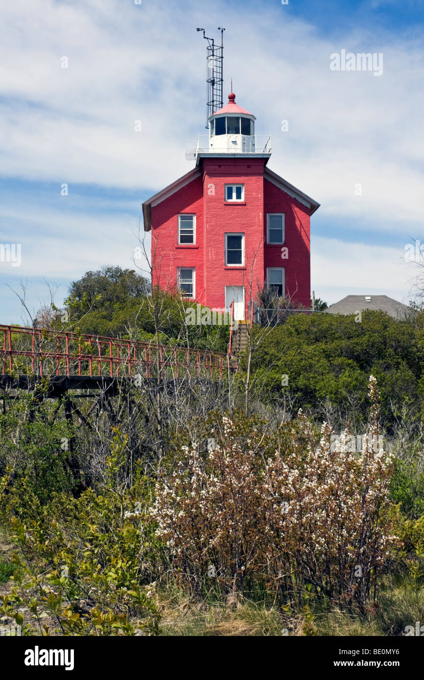 Marquette Harbor Lighthouse in Michigan Stock Photo - Alamy