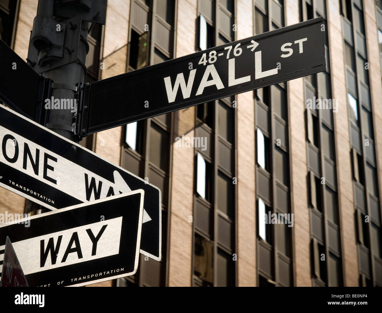 A Wall Street sign in Manhattan New York Stock Photo - Alamy