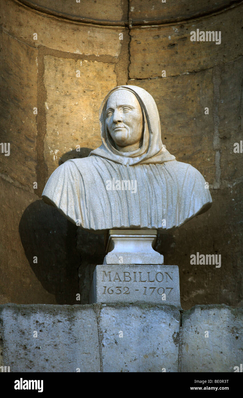 Bust of Jean Mabillon at Eglise St Germain des Pres Paris France Stock ...
