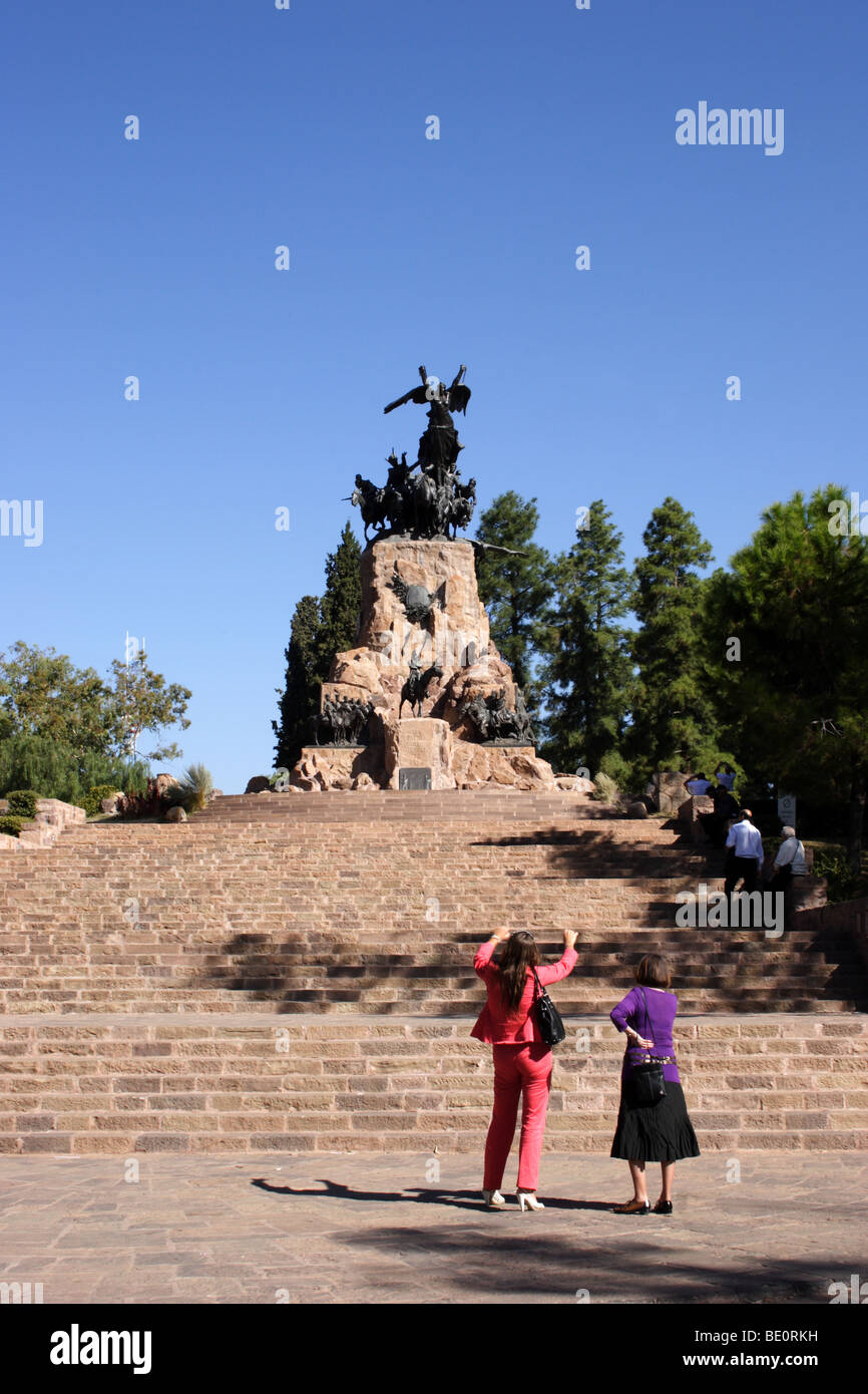 Mendoza: in front of the Independence Andes Army Memorial Stock Photo ...